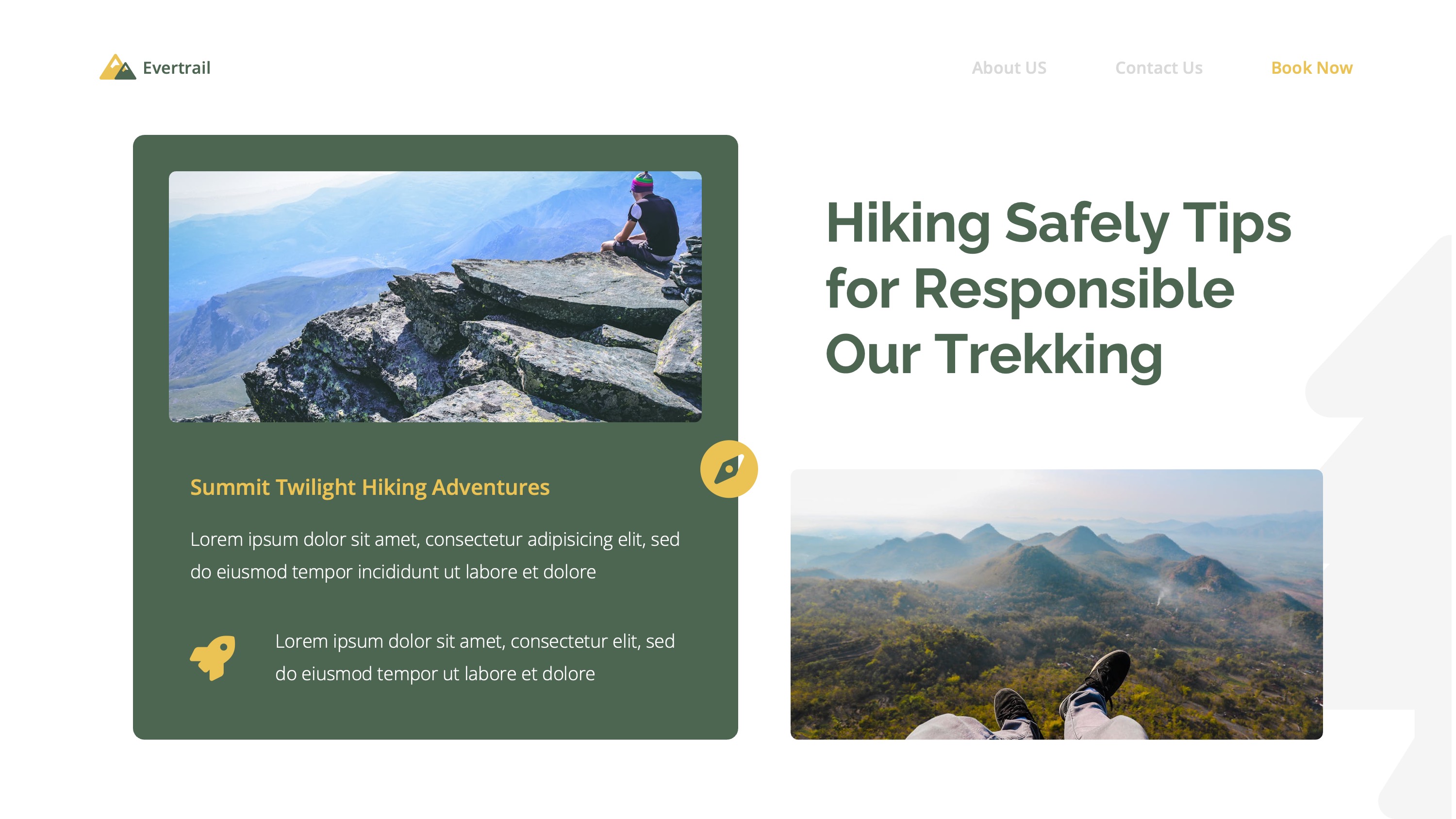 EVERTRAIL Hiking Powerpoint, Presentation Templates | GraphicRiver