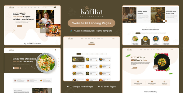 The Kafika - Cafe and Restaurant Figma Template by wpbunch | ThemeForest
