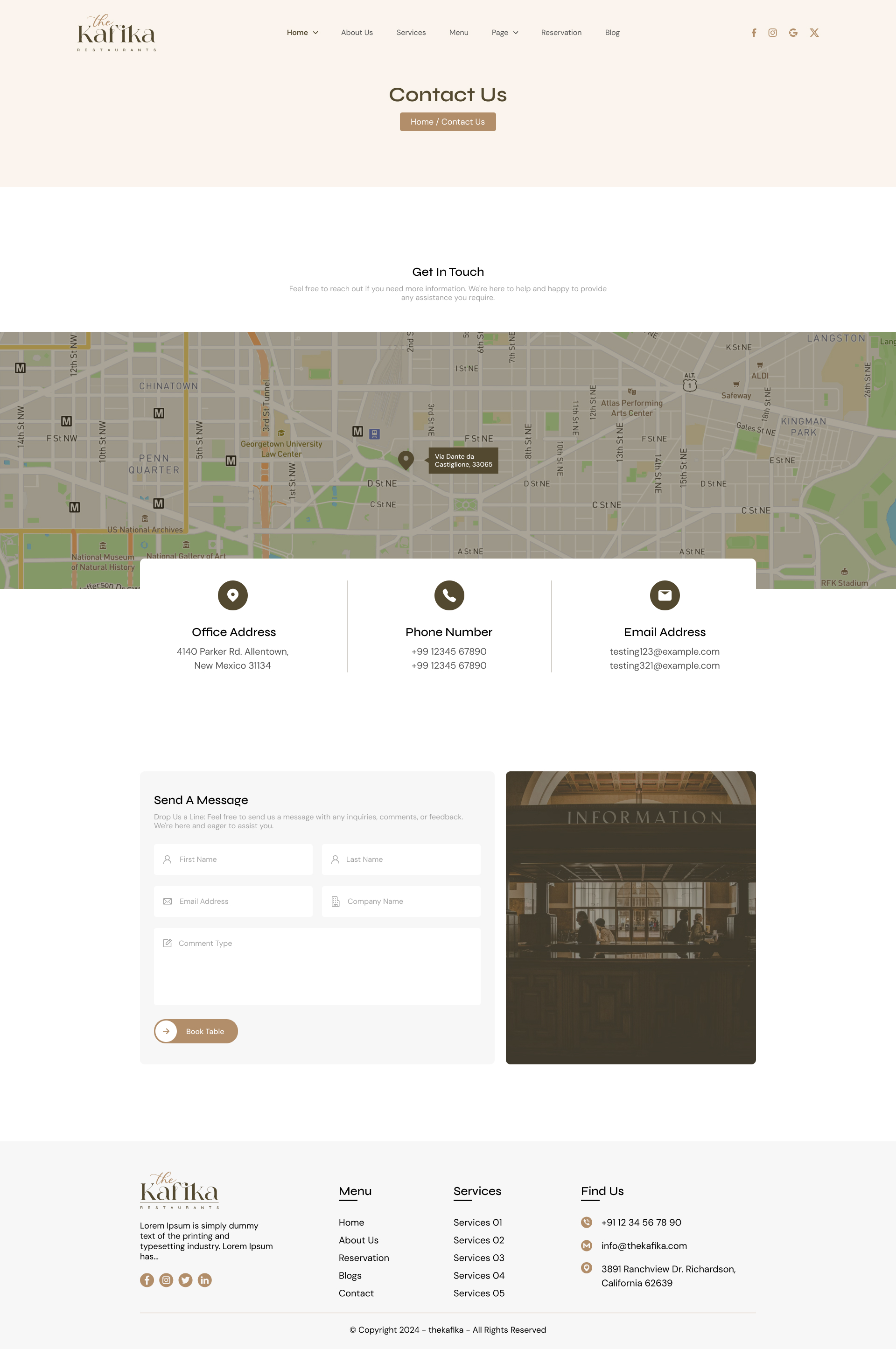 The Kafika - Cafe and Restaurant Figma Template by wpbunch | ThemeForest