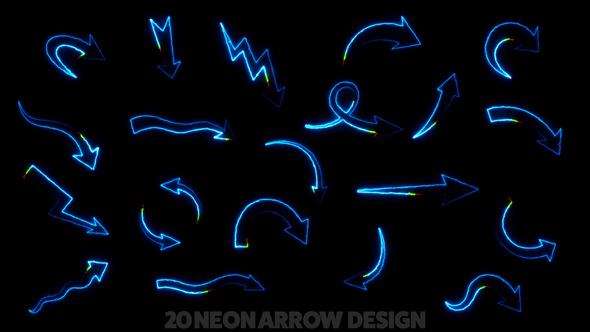 Neon Arrow Pack, After Effects Project Files | VideoHive