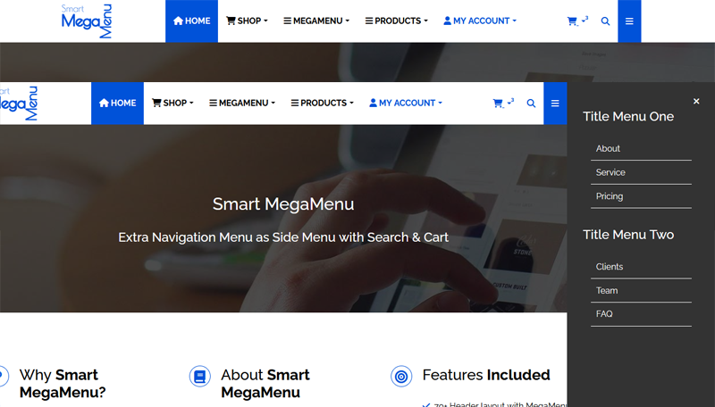 Smart Megamenu - Responsive Bootstrap Multipurpose Megamenu by mgscoder