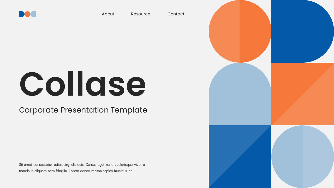 Collase - Corporate Business Presentation Template, Presentation Templates