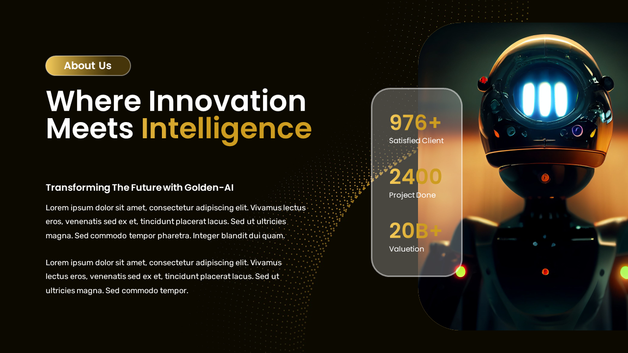 Golden-AI - Artificial Intelligence AI Presentation Template ...