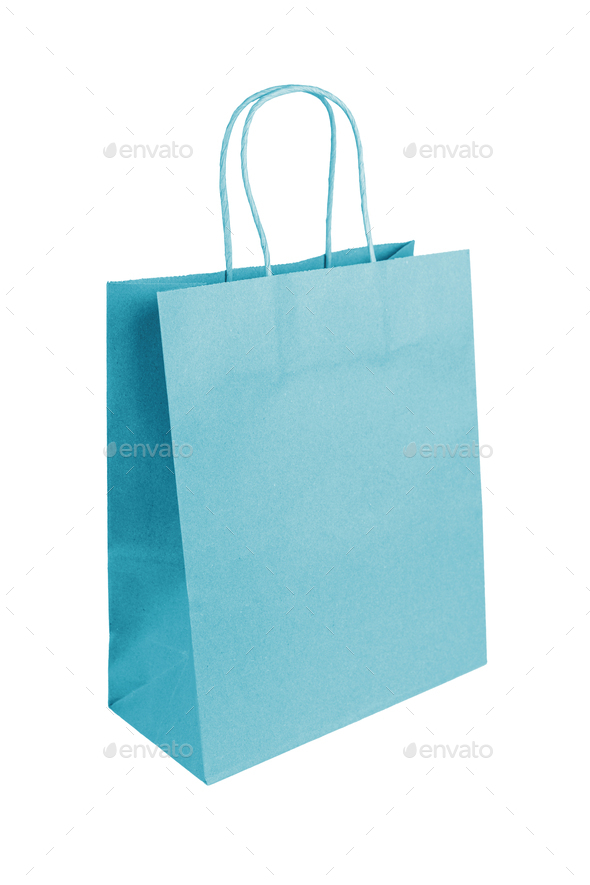 Eco Friendly Shopping Bag Made From Recycled Paper Isolated On White ...