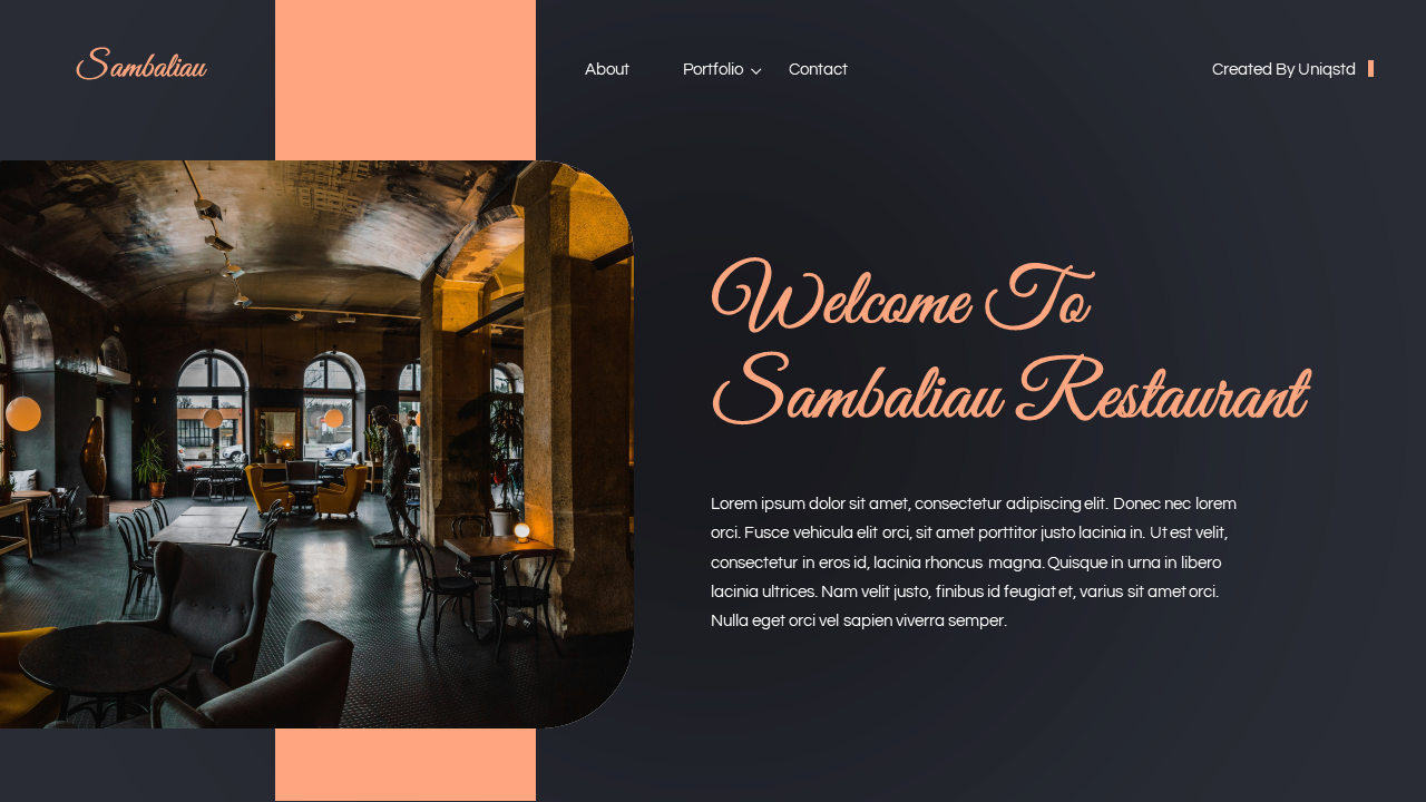 Sambaliau - Food Restaurant Presentation Template, Presentation Templates