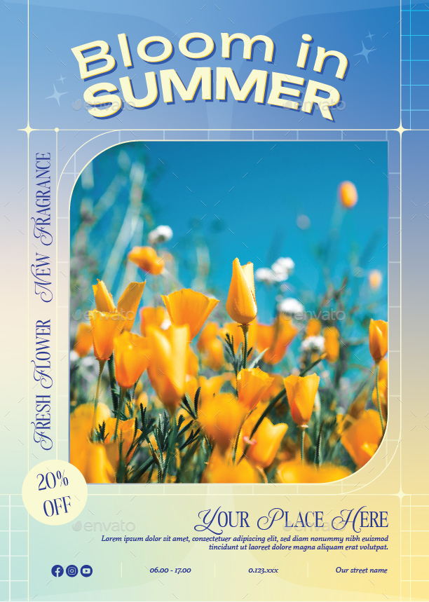 Flower Festival Flyer, Print Templates | GraphicRiver