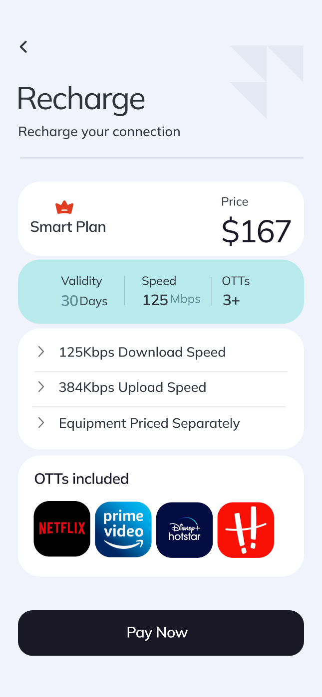 Mayajaal- A internet provider app Figma Template by WordPress-Studio