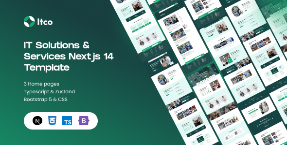 Itco - IT Solutions & Services Nextjs 14 Template by qubohub | ThemeForest