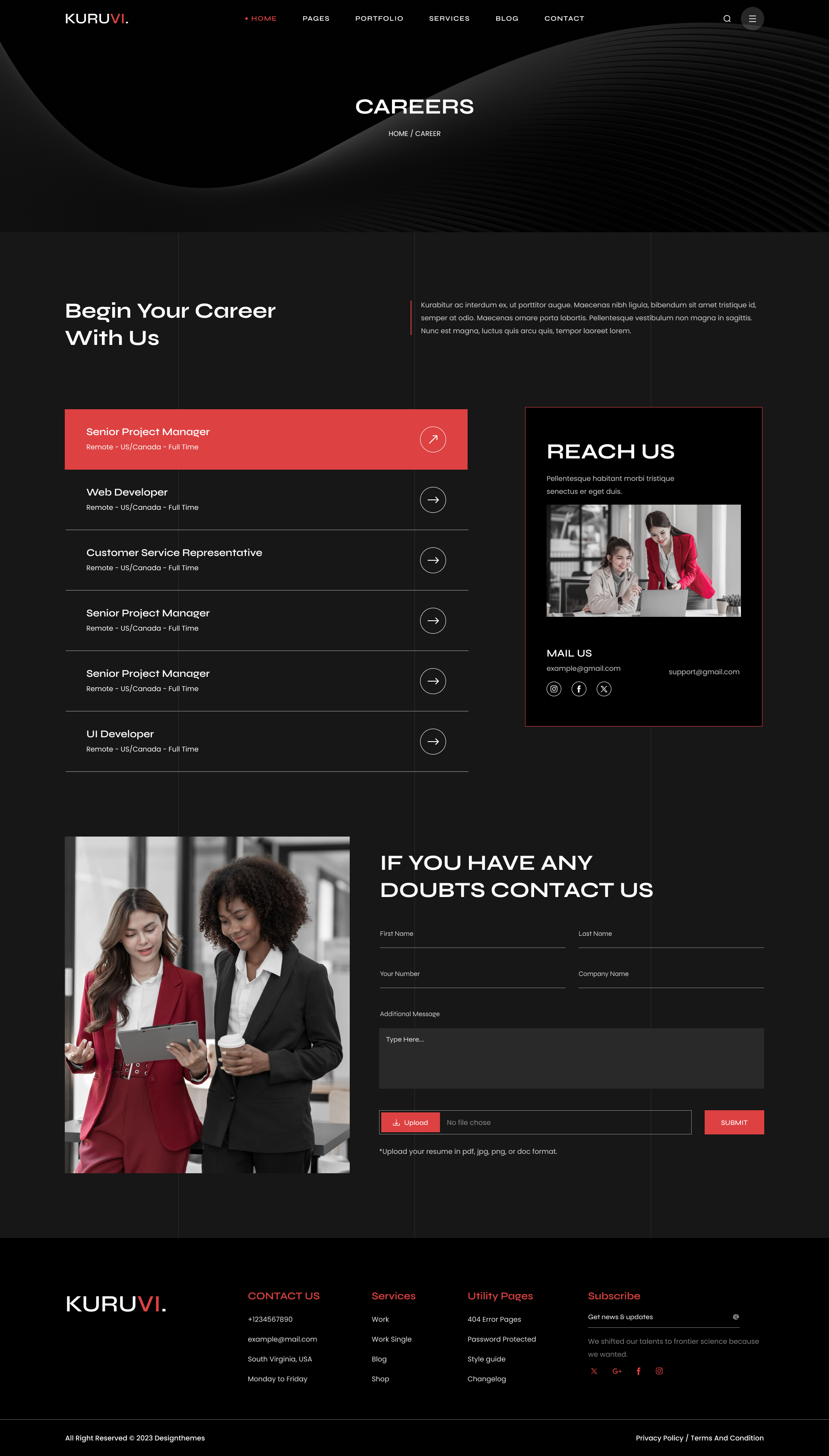Kuruvi - Business Consulting Website Figma Template by BuddhaThemes
