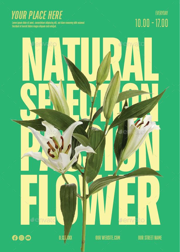 Summer Flower Festival Flyer, Print Templates | GraphicRiver