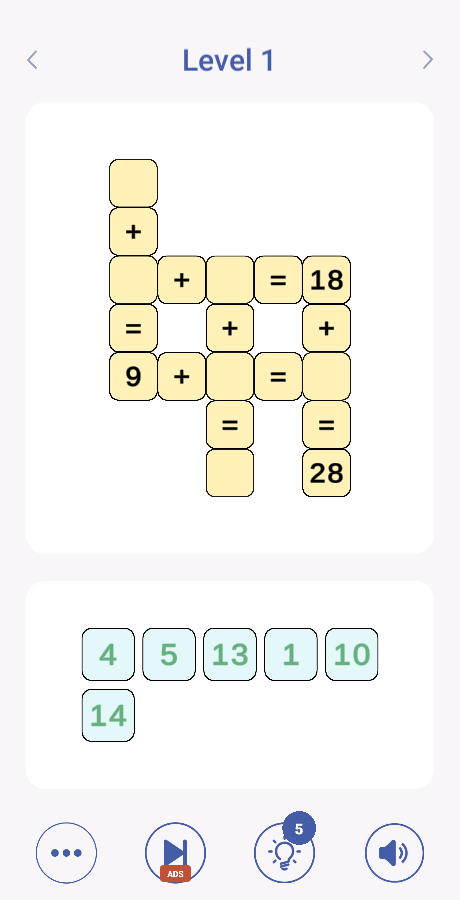 Math Cross Puzzle(Unity Game+Admob+iOS+Android) by darsan1991 | CodeCanyon