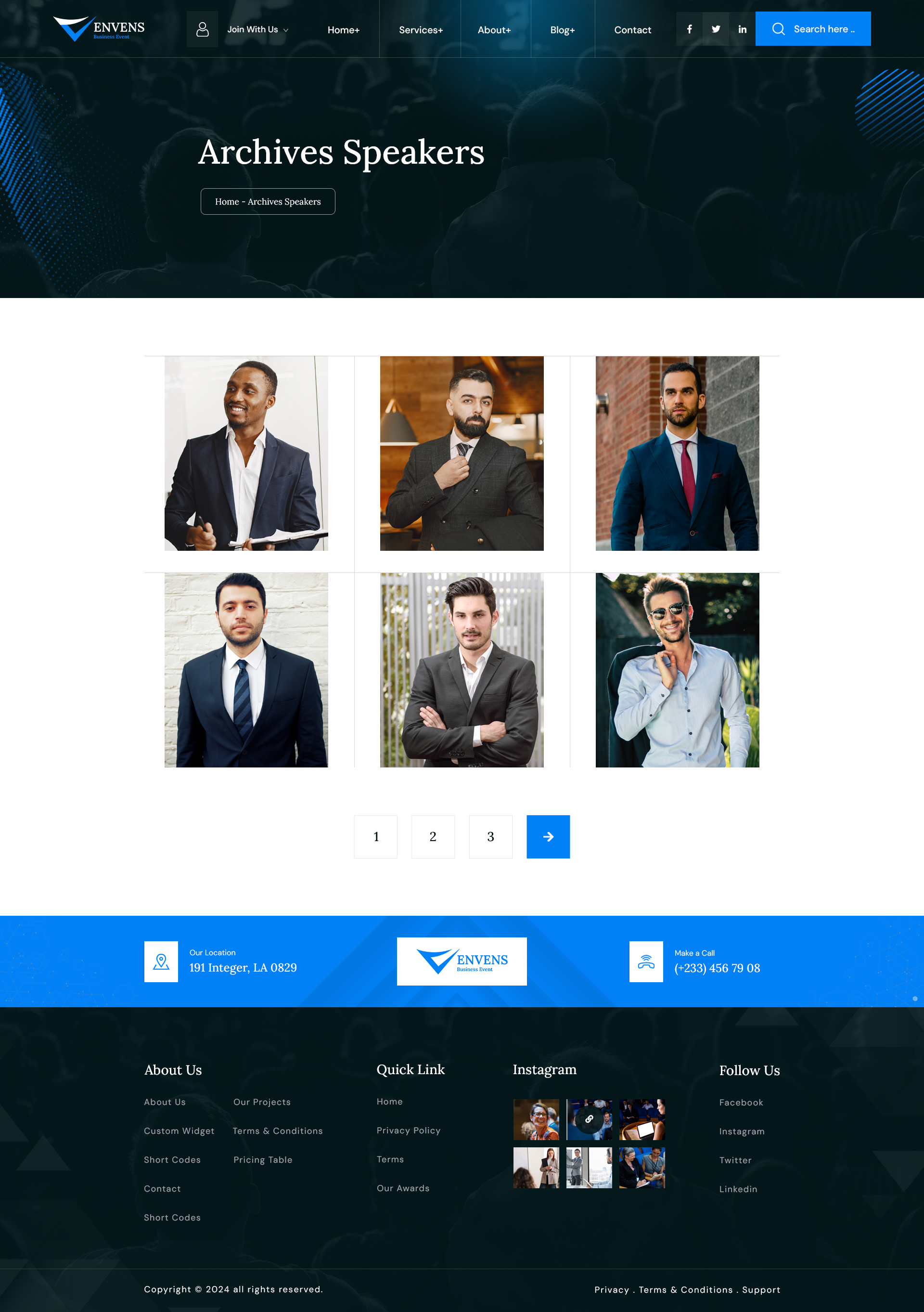 Envens - Event Conference & Meetup Template by WebBmasda | ThemeForest