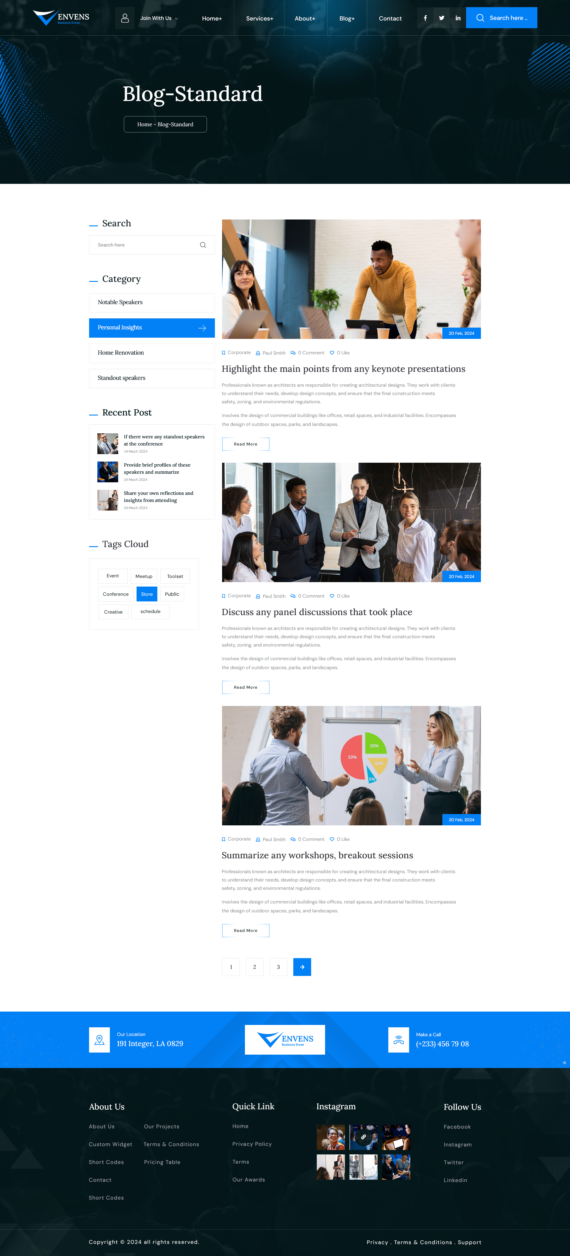 Envens - Event Conference & Meetup Template by WebBmasda | ThemeForest