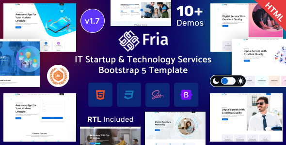 Fria - IT Startup & Technology Services Bootstrap 5 Template by EnvyTheme