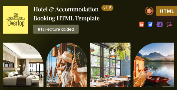 Overtop - Hotel & Accommodation Booking Bootstrap 5 Template by EnvyTheme