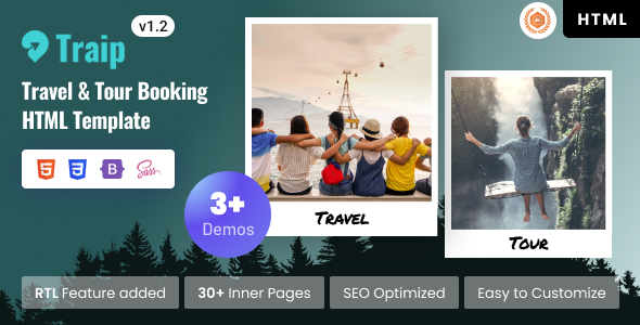 Traip - Travel & Tour Booking Bootstrap 5 Template by EnvyTheme ...