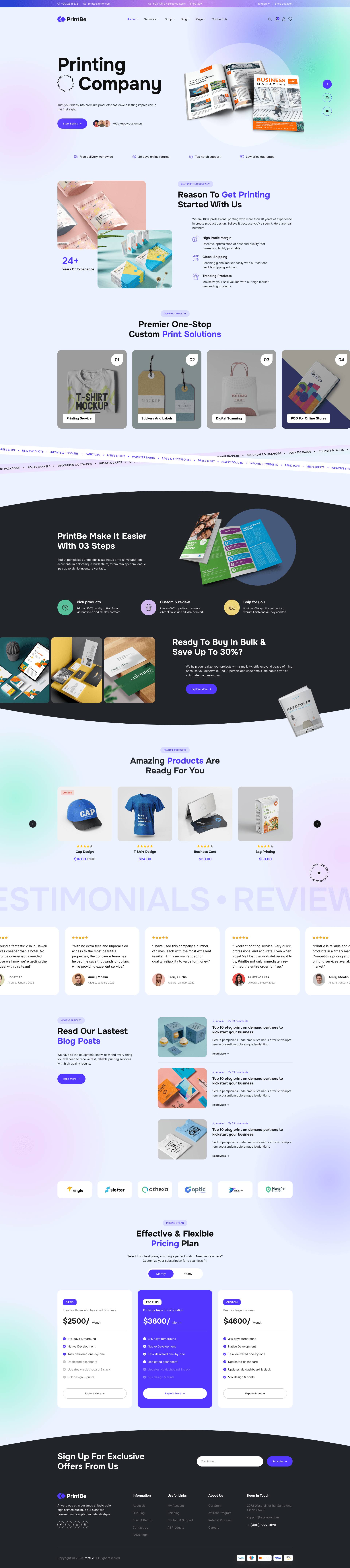 PrintBe - Printing Service & WooCommerce WP Theme by themelexus ...