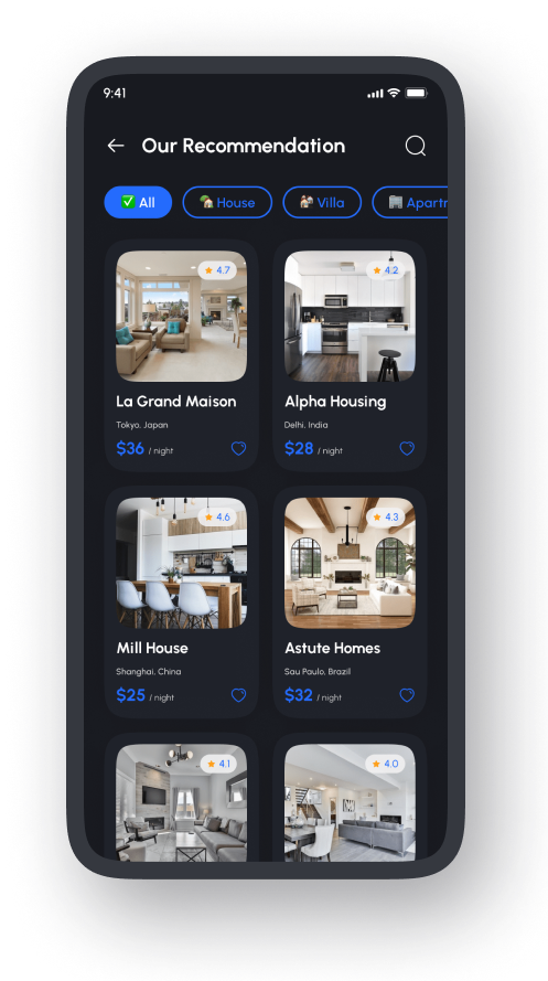 Realspace - Real Estate App React Native CLI Ui Kit by JsmThemes | CodeCanyon