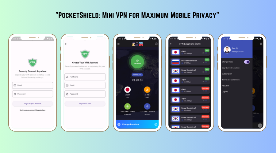 PocketShield VPN v1.0 - Mini VPN for Maximum Mobile Privacy | Flutter ...