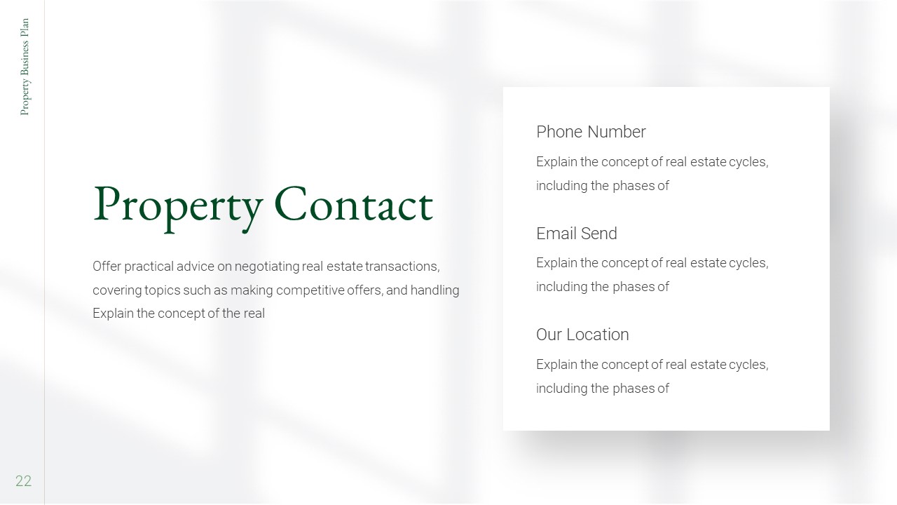 Property Business Plan, Presentation Templates | GraphicRiver