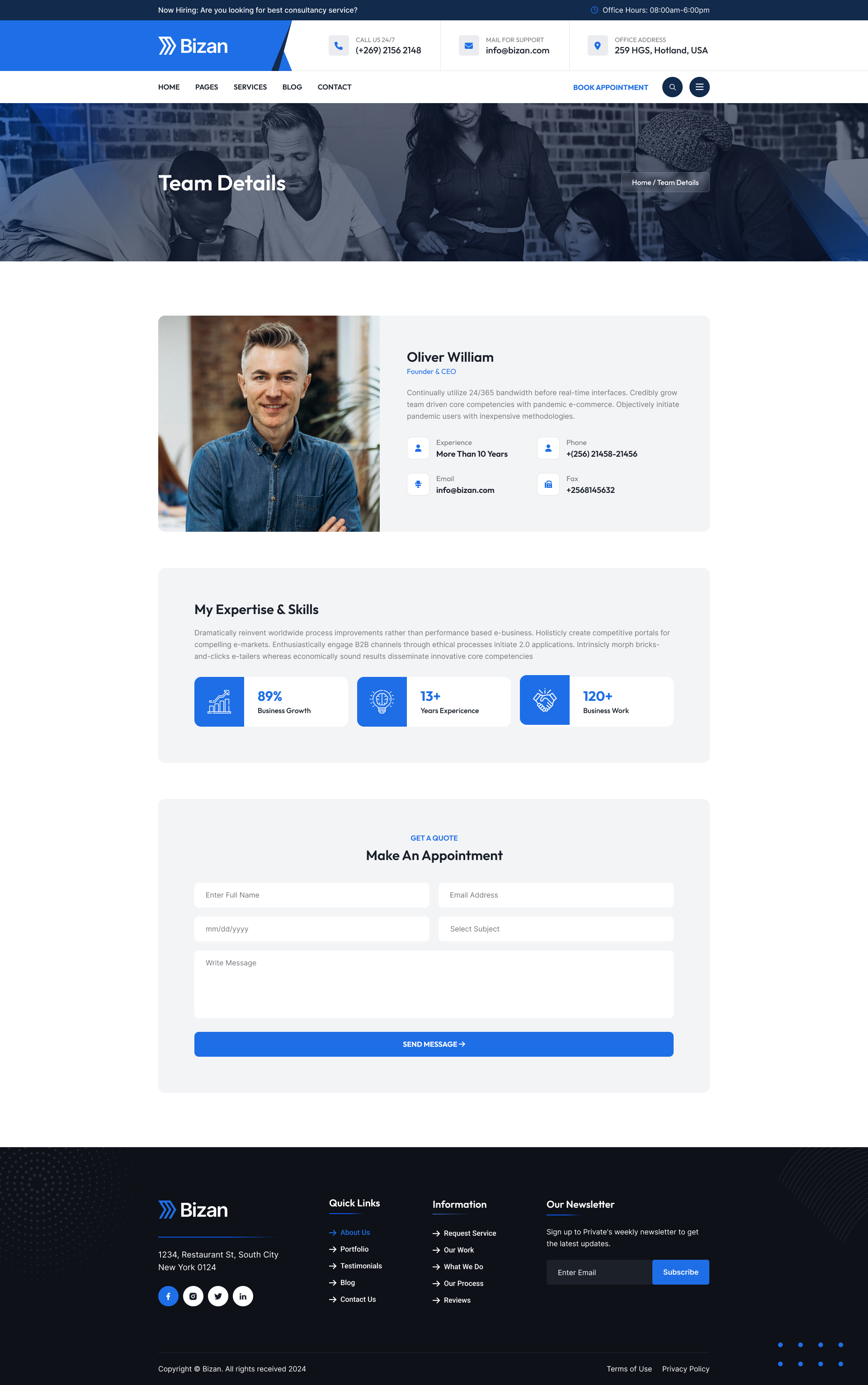 Bizan – Business & Finance Consulting Figma Template by RRdevs | ThemeForest