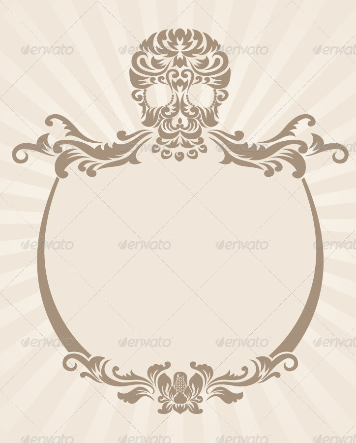 Skull Ornament Frame, Vectors | GraphicRiver