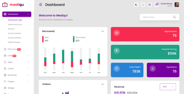 Mediqu - PHP Hospital Admin Dashboard Bootstrap Template by DexignZone