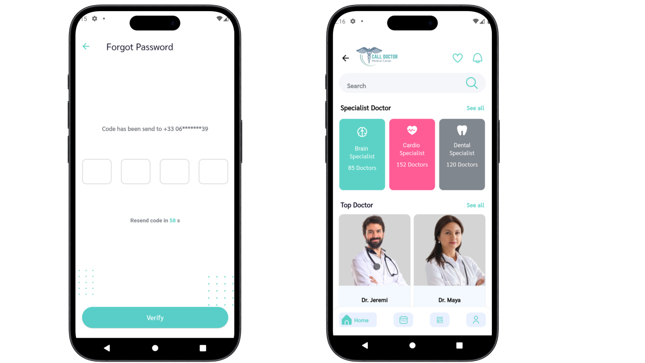 Call Doctor - Flutter Modern Medical Appointment Template - Latest ...