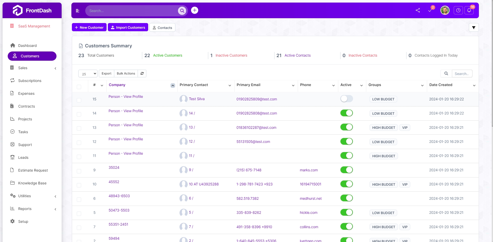 Ultimate Purple Theme - Perfex Theme CRM by Flykod | CodeCanyon