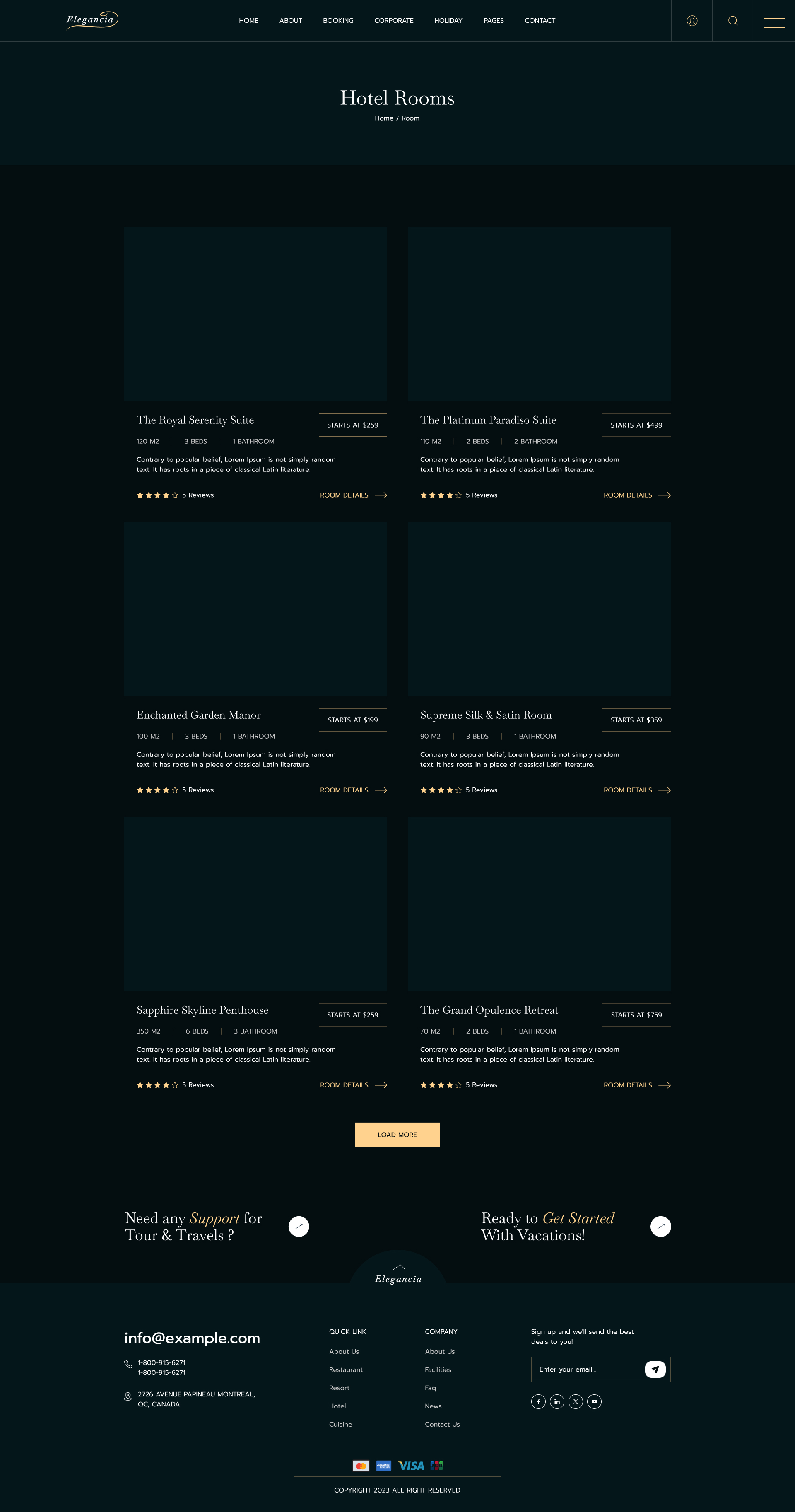 Elegencia – Travel Services,Ticket Booking, Hotel & Resort Figma ...