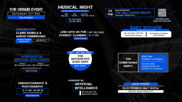 Event & Dates Titles, Premiere Pro Templates | VideoHive