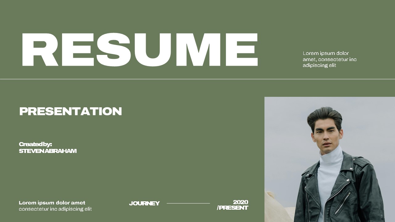 Resume PowerPoint Template, Presentation Templates | GraphicRiver