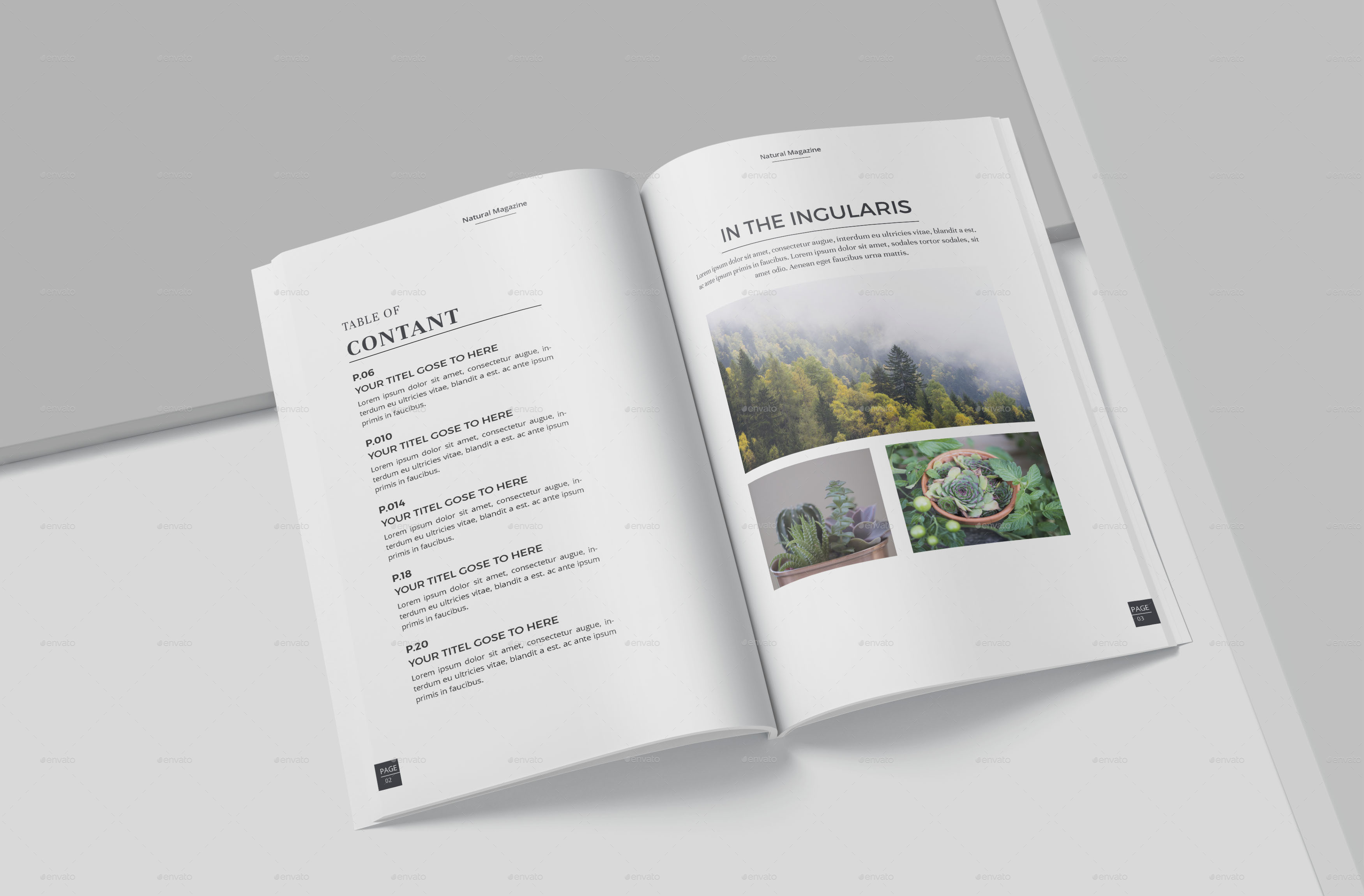 Natural Magazine, Print Templates | GraphicRiver