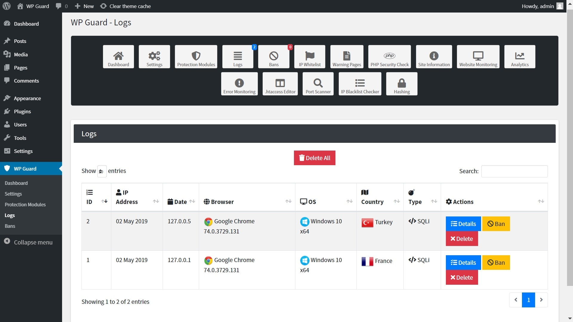 WP Guard - WordPress Security, Firewall & Anti-Spam by Antonov_WEB