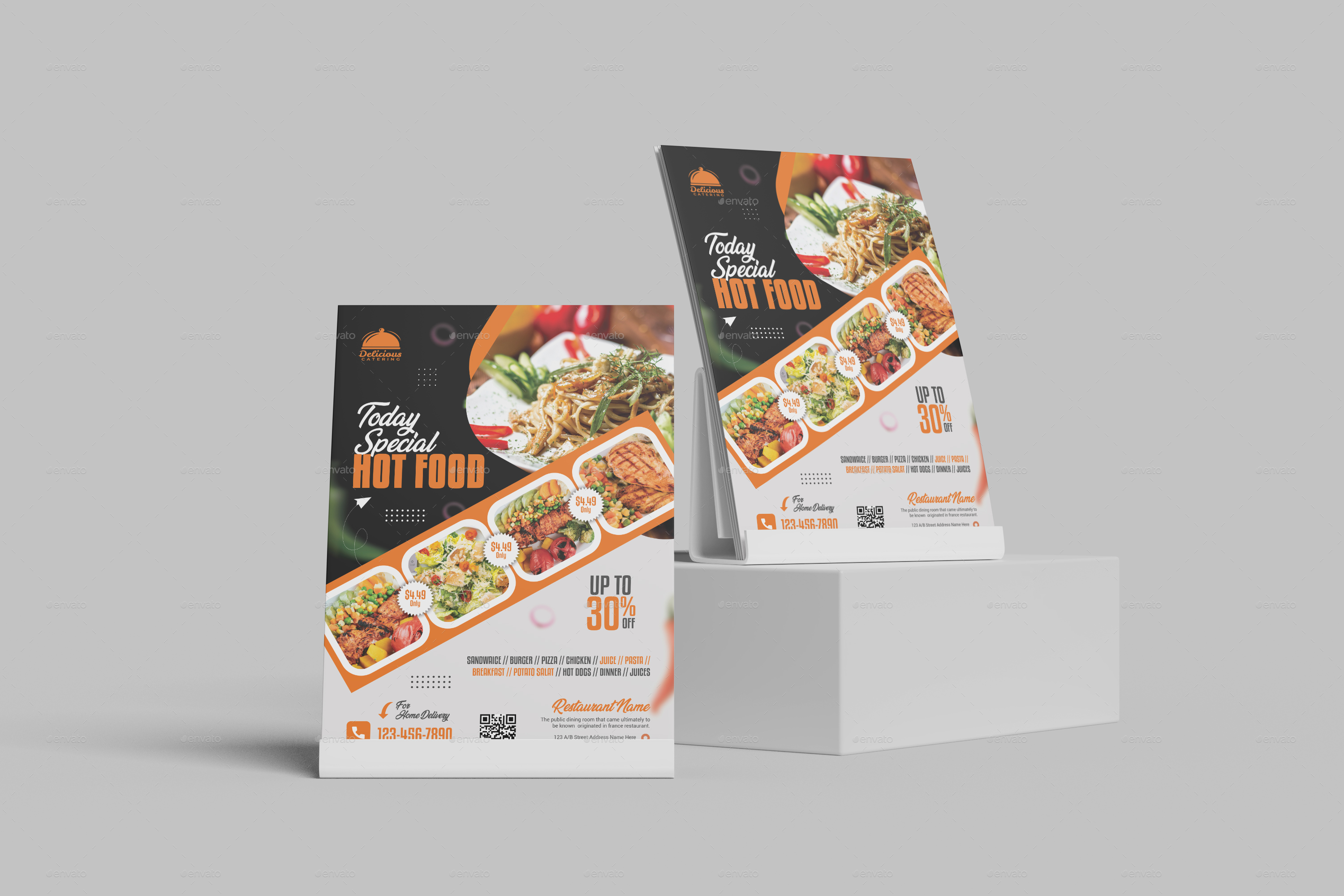 Restaurant Food Flyer, Print Templates | GraphicRiver