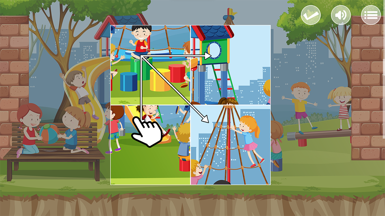 Drag Puzzle Game (Construct 3 | C3P | HTML5) Automatically Cut the Puzzle Pieces by CGFX-Studio