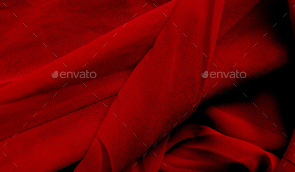 Red Fabric Background Texture Silk Linen Cloth Satin Stock Photo by ...