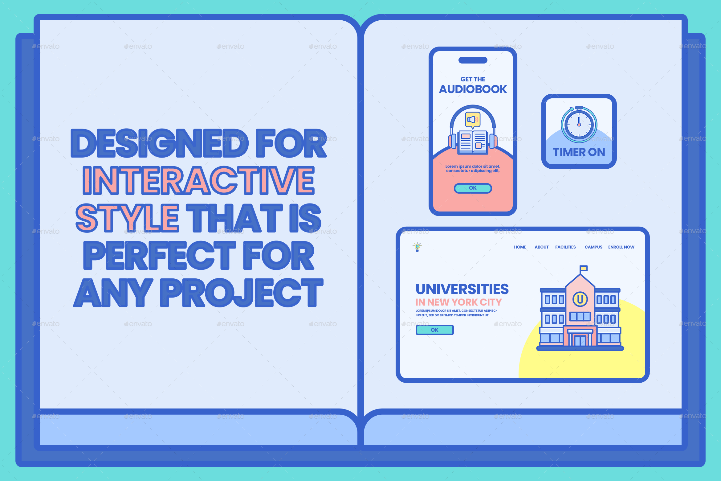 70 Schooling Icons | Indigo Series, Icons | GraphicRiver