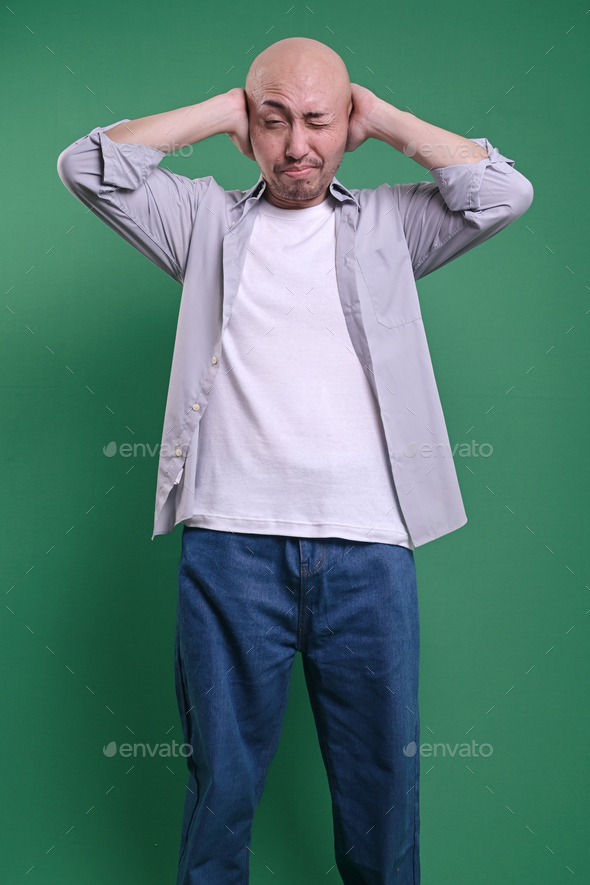 Man Covering Ears Stock Photo by Garakta-Studio | PhotoDune