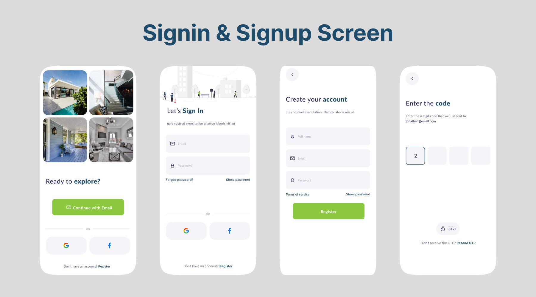 Aura - Real Estate App | Flutter iOS/Android App Template by CropstoneLab