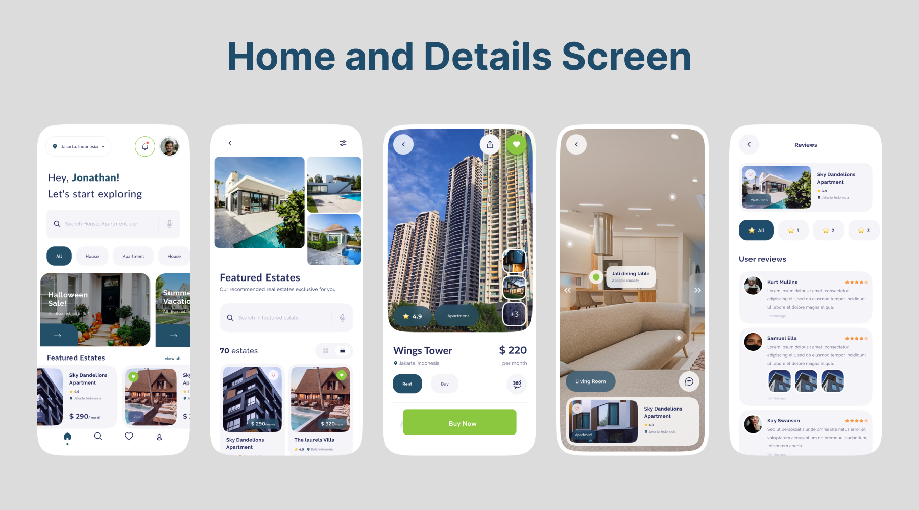 Aura - Real Estate App | Flutter iOS/Android App Template by CropstoneLab
