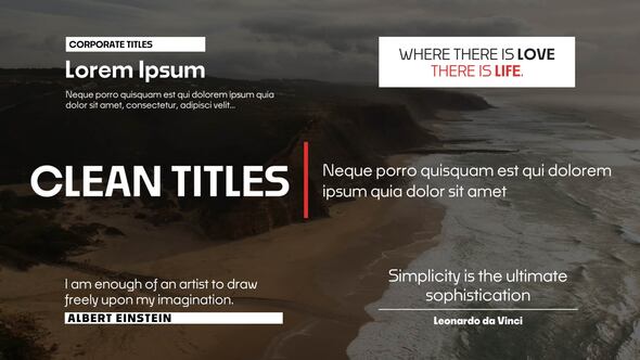 Clean Titles, After Effects Project Files | VideoHive
