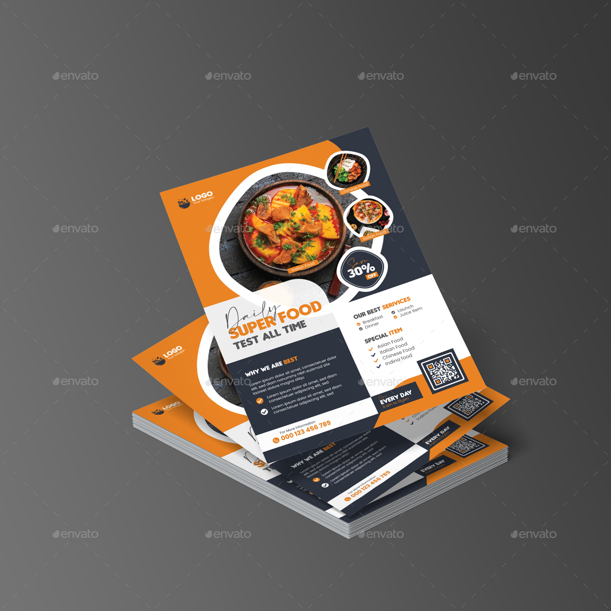 Food Flyer, Print Templates | GraphicRiver