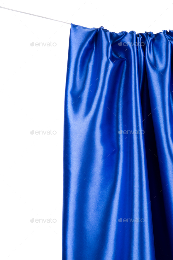 Blue silk cloth texture closeup. Stock Photo by indigolotos | PhotoDune