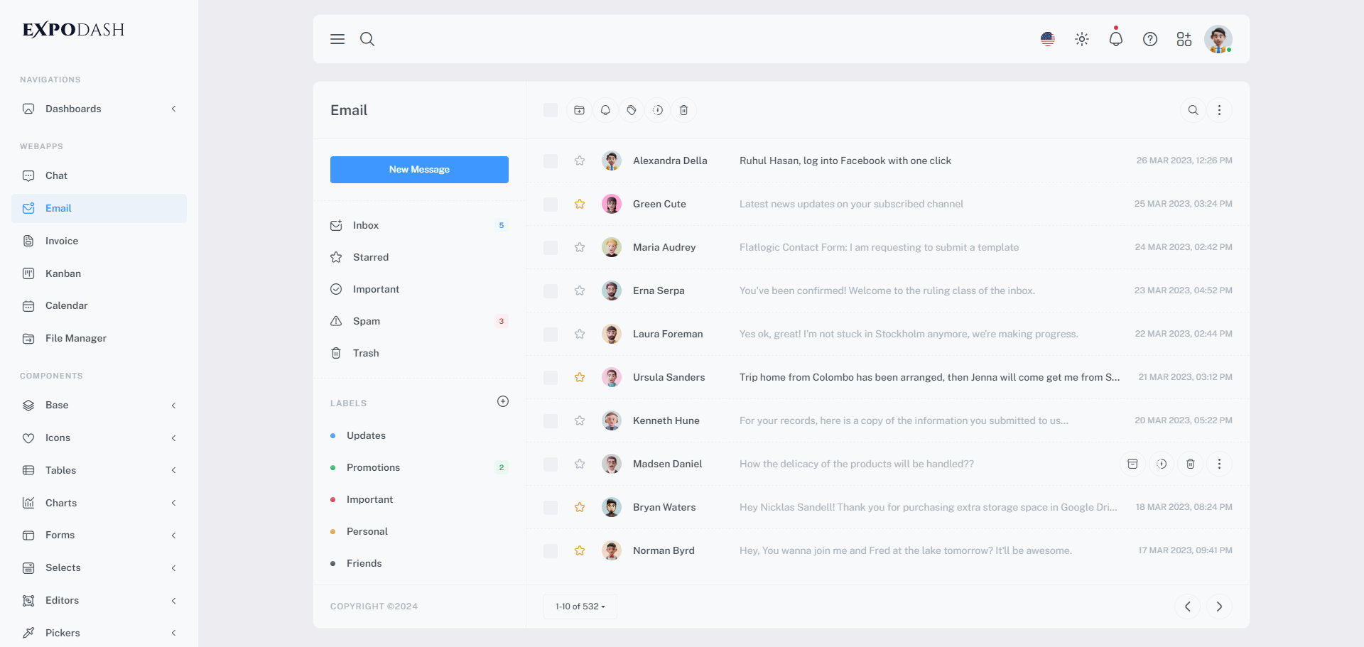 Expodash – Bootstrap 5 Admin Dashboard Template by WRAPCODERS | CodeCanyon
