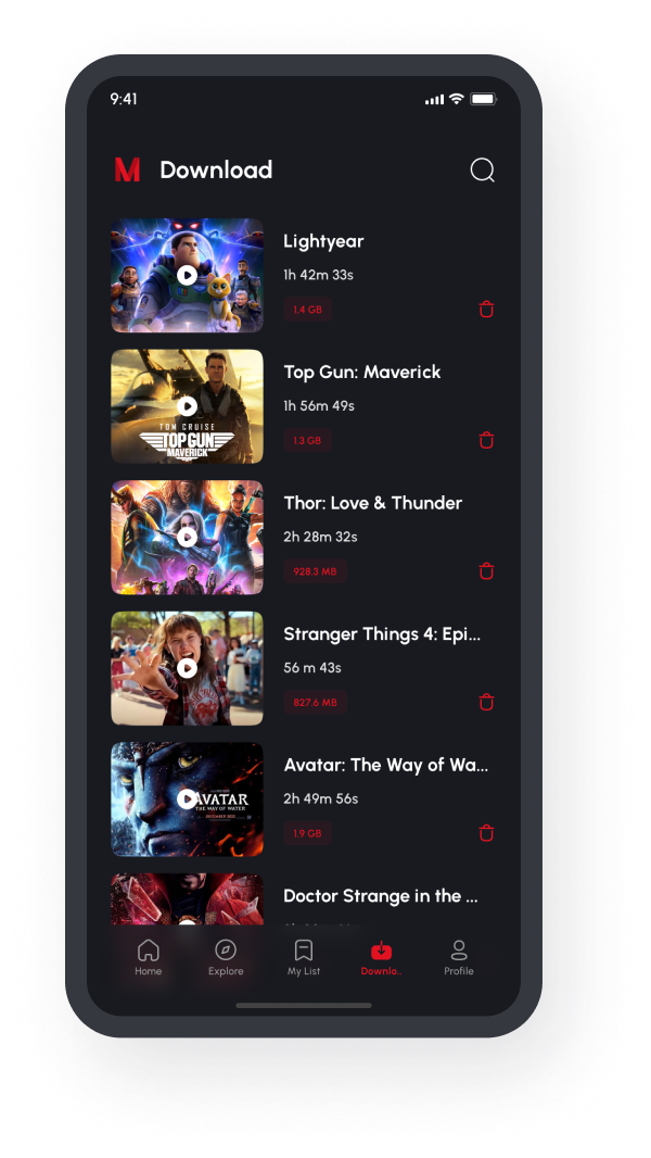 Movieflix - Movie Streaming App React Native CLI Ui Kit by JsmThemes