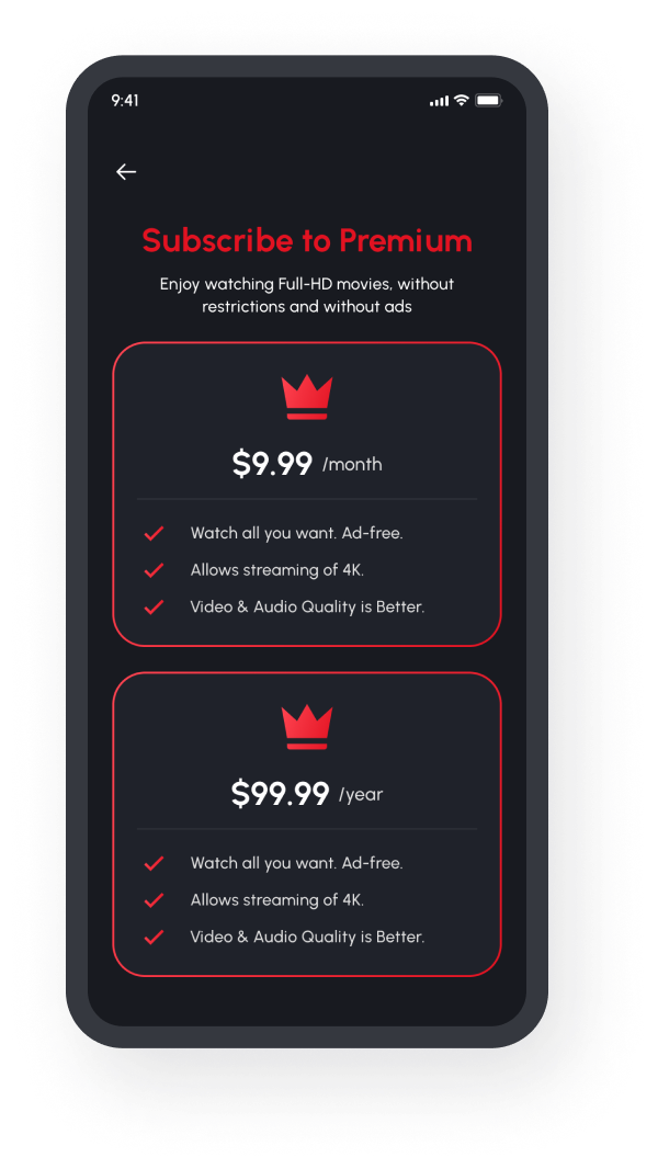 Movieflix - Movie Streaming App React Native CLI Ui Kit by JsmThemes