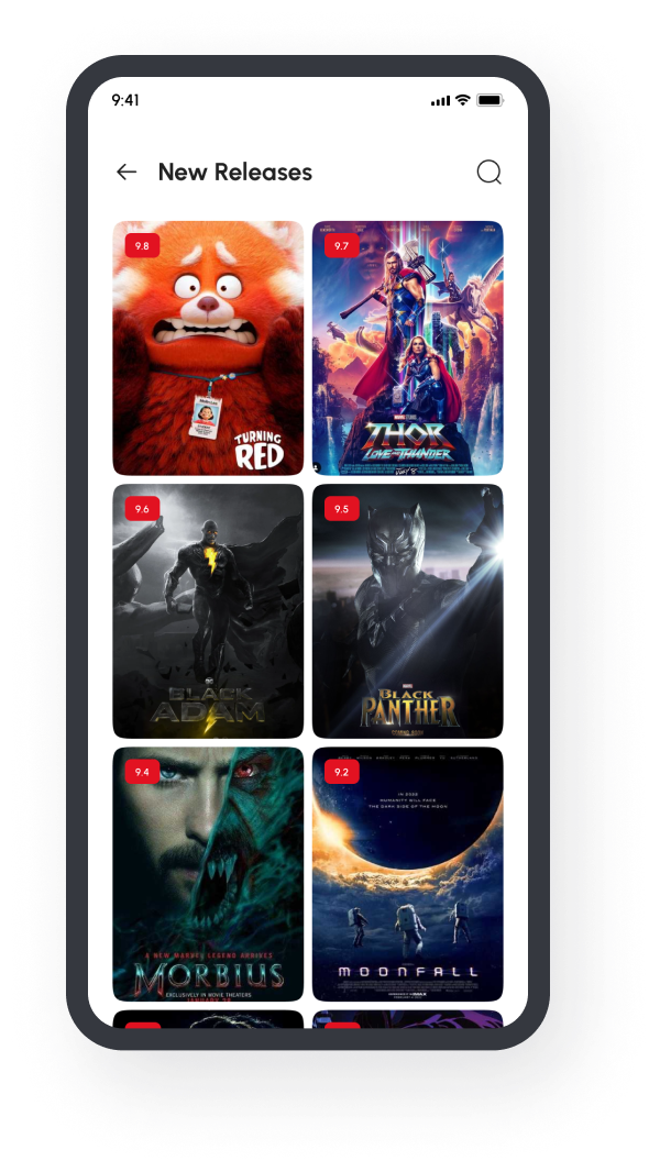 Movieflix - Movie Streaming App React Native CLI Ui Kit by JsmThemes