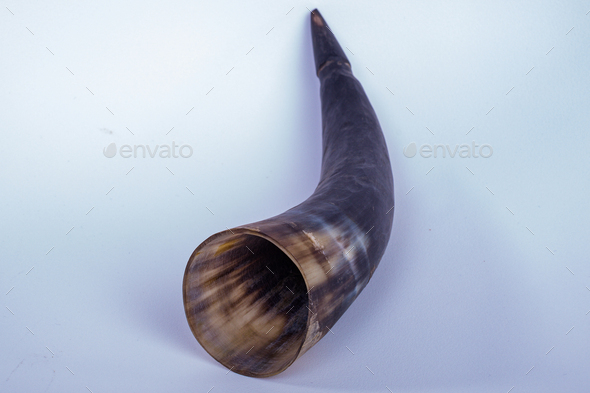 Cow Horns Pipe colorful Wooden design Texture Kenya East Africa Stock ...