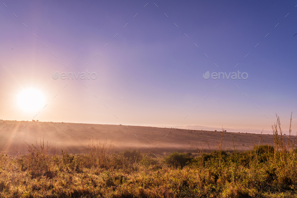 Sunset Sunrise sundowner golden hour orange kenya landscapes east ...